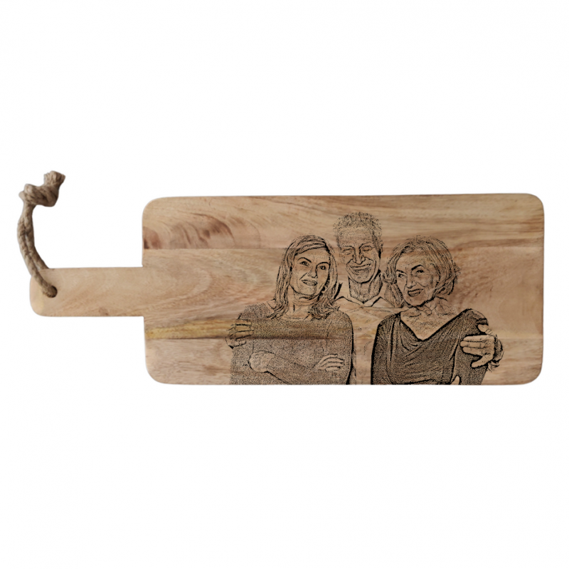 Borrelplank gegraveerd met foto | Udesignit